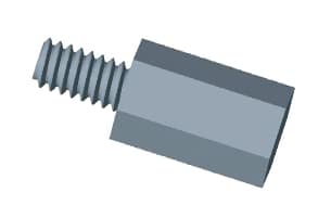 Heyco® Nylon Male/Female Threaded Hex Supports - MFS4, MFS6, MFS8 and ...