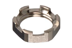 HEYClean® Nickel-Plated Brass Drain Plug Locknuts - Heyco