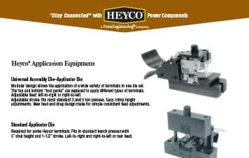 Heyco Application Equipment - Semi-Auto & Wire Stripper - Heyco