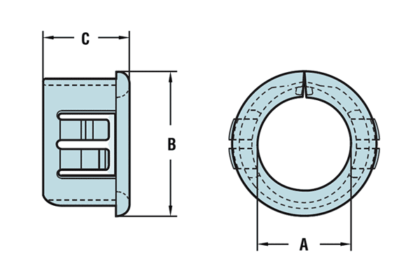 Heyco® Open/Closed Bushings - Heyco