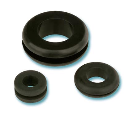 Heyco® Rubber Grommets .063" (1,6 mm) to .125" (3,2 mm) Panel Thickness ...