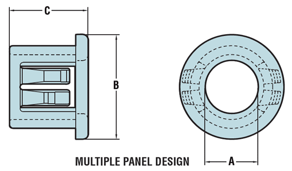 Heyco® Thick Panel Snap Bushings - Heyco