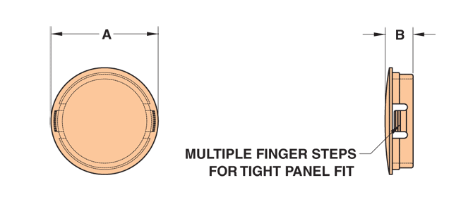 Heyco® Thin Panel Dome Plugs - Heyco
