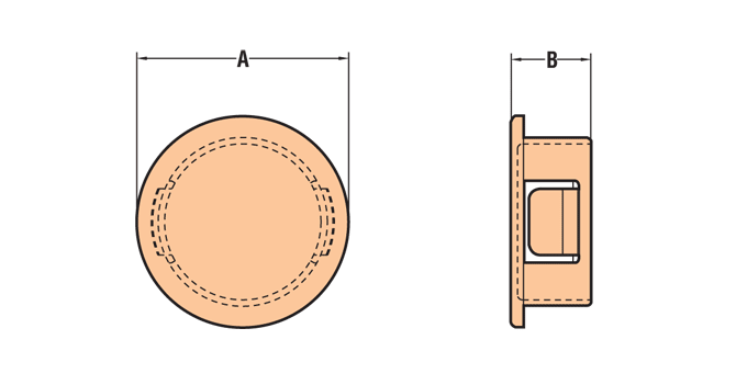 Heyco® Pry Out Plugs - Standard Finger Design - Heyco