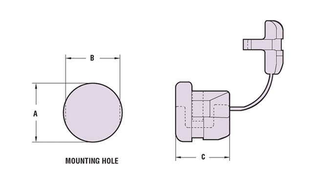 Heyco® Original Strain Relief Bushings, Straight-Thru for Flat Cables ...