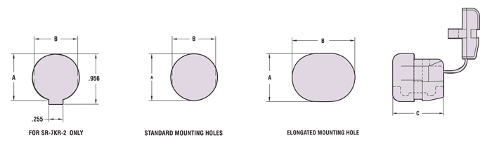 Heyco® Original Strain Relief Bushings, Straight-Thru for Round Cables ...