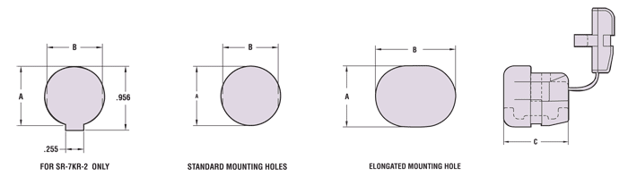 Heyco® Original Strain Relief Bushings, Straight-Thru for Round Cables ...