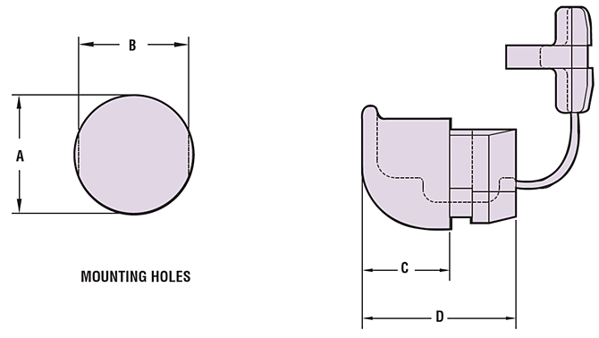 Heyco® Original Strain Relief Bushings, Right Angle for Round Cables ...