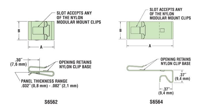 Heyco® Stainless Steel Mounting Clips - Heyco