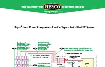 Heyco Solar Power Components Used in Typical Grid-Tied PV System - Heyco