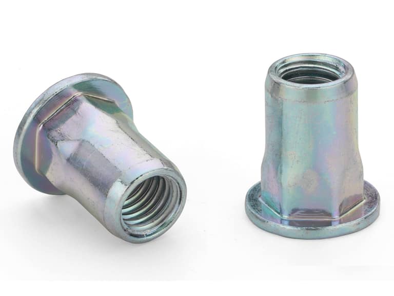 AEFHS-M6-3.0ZI - Flat Head Semihex Body Hex Counterbore Threaded Insert ...