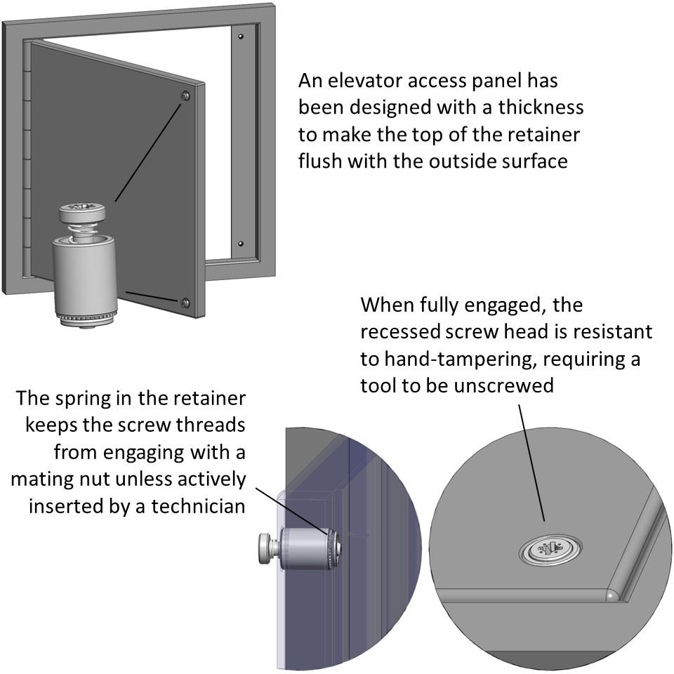 Spring-Loaded Captivated Screws & Fasteners | Features, Applications | PEM