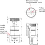 PF7MF-M3-1 - Captive Panel Screw, Screw Head, Spring-loaded, Flare ...