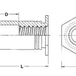 SOS-632-6 - Thru-hole Threaded Standoffs - Types SO, SOA, SOS - PEM ...