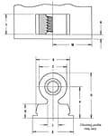 RAS632-10-4ZI - Steel Threaded Right Angle Fastener - Type RAS - PEM ...