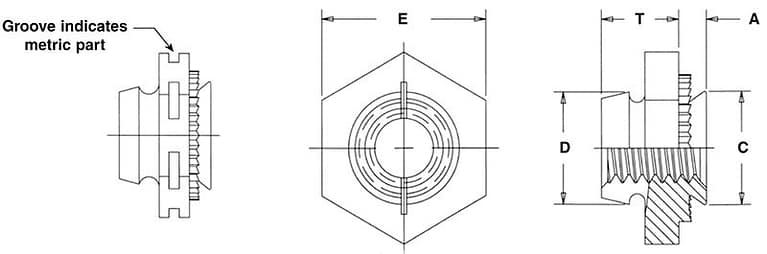 LKS-M5-2MD - PEMFLEX® Self-locking, Self-clinching Fasteners - Types LK ...