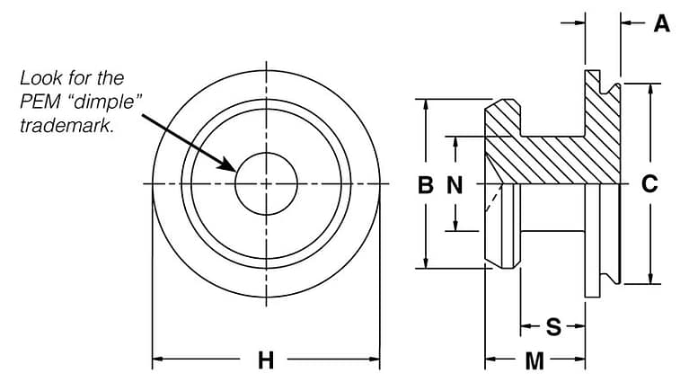 SKC-F1.5 - KEYHOLE® Sheet Joining Fasteners Type SKC-F™ - PEM ...