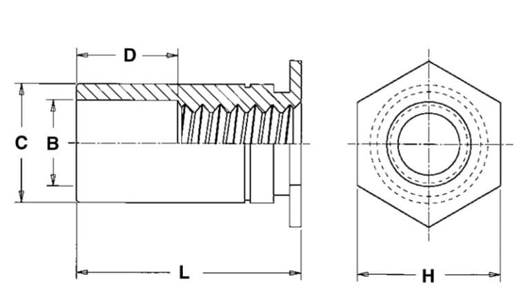 SO4-M4-18 - Thru-Hole Threaded Standoffs for Installation into ...
