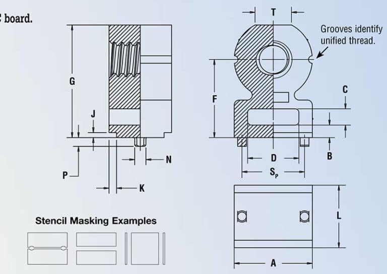 SMTRAM25-6-5ET - Surface Mount R’Angle® Fastener - Type SMTRA - M2.5 x ...
