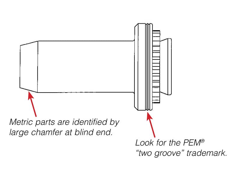 B-M6-2ZI - Self-Clinching Blind Fasteners - Types B, BS - M6 x 1 - PEM ...