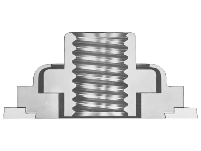 LAC-024-2MD - Floating self-clinching, locking thread fasteners LA4 ...