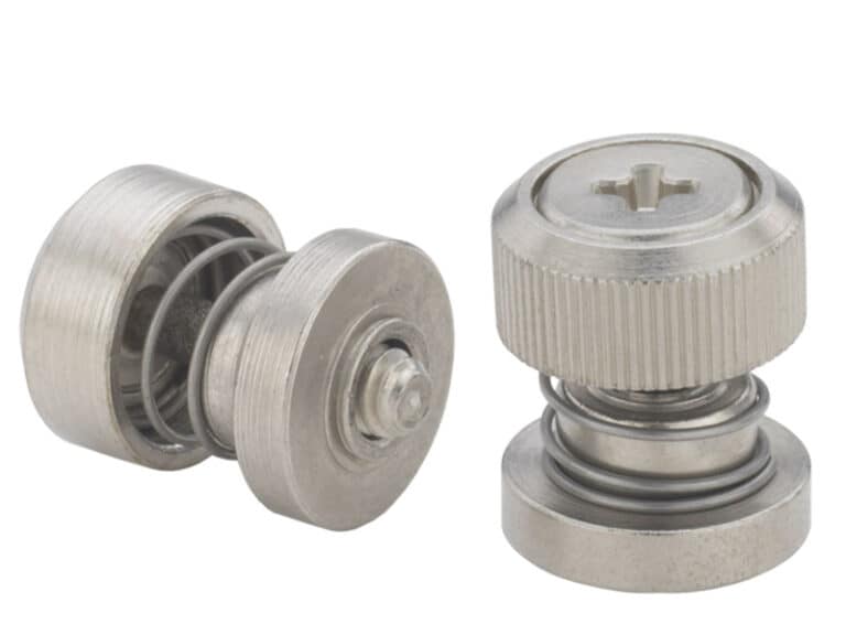 PF50-032-0CN - Captive Panel Screw-Low Profile Knob, Spring-loaded ...