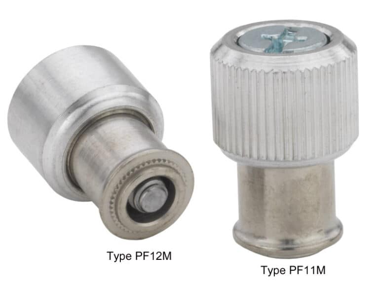 PF11M-632-0 BL - Large Knob, Spring-loaded - Types PF11M and PF12M ...