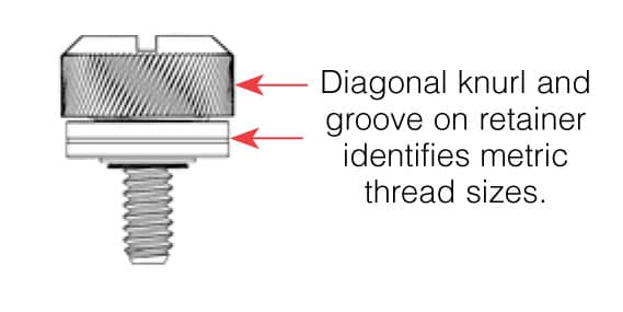 PF32-0420-35BN - Captive Panel Screw-Low Profile Knob, Spring-loaded ...
